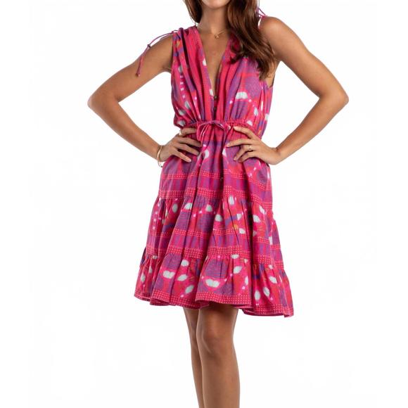 Bindu | Dresses | New Bindu Allegra Deep Vneck Sleeveless Tired Mini ...